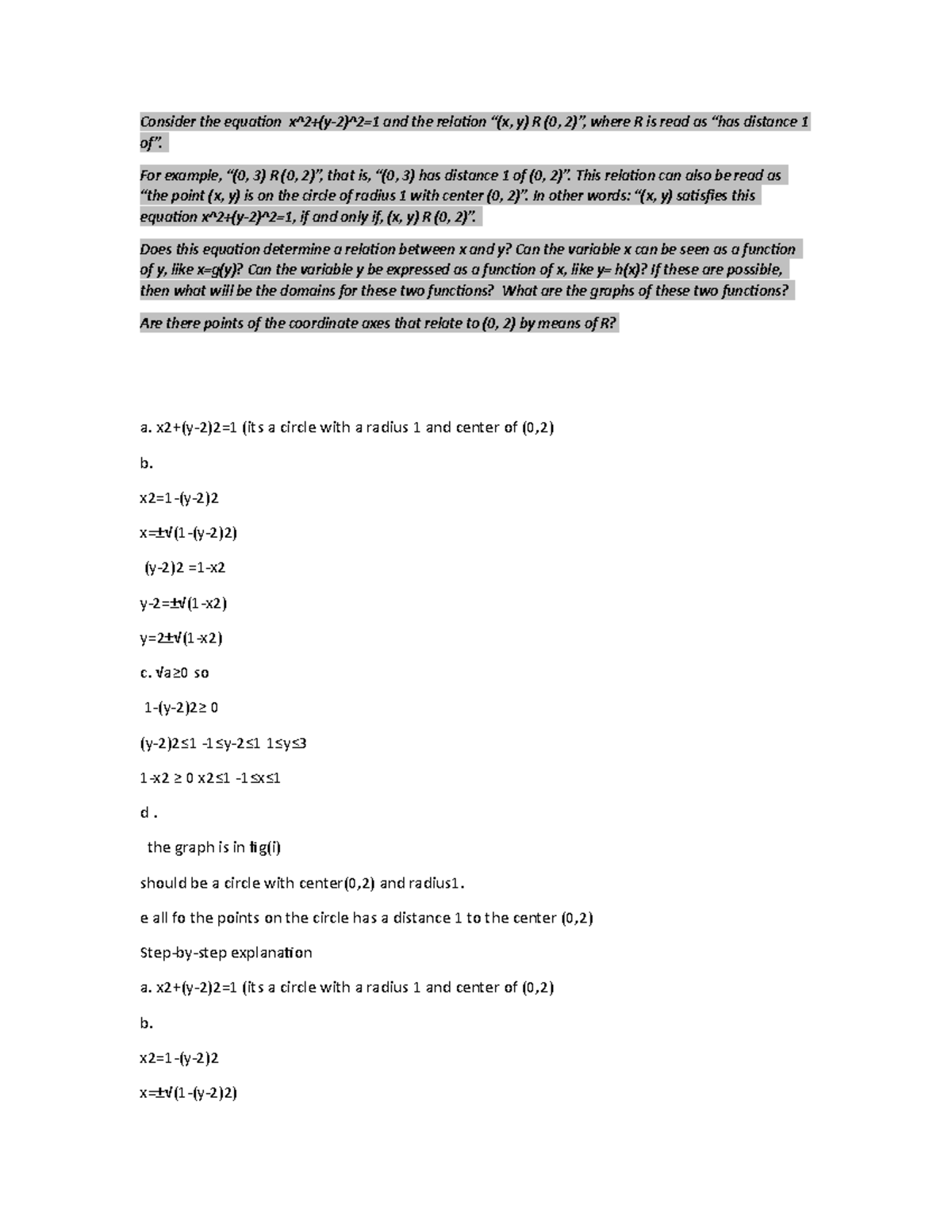 Discussion Forum Unit 1 - MATH 1201 - UoPeople - Studocu