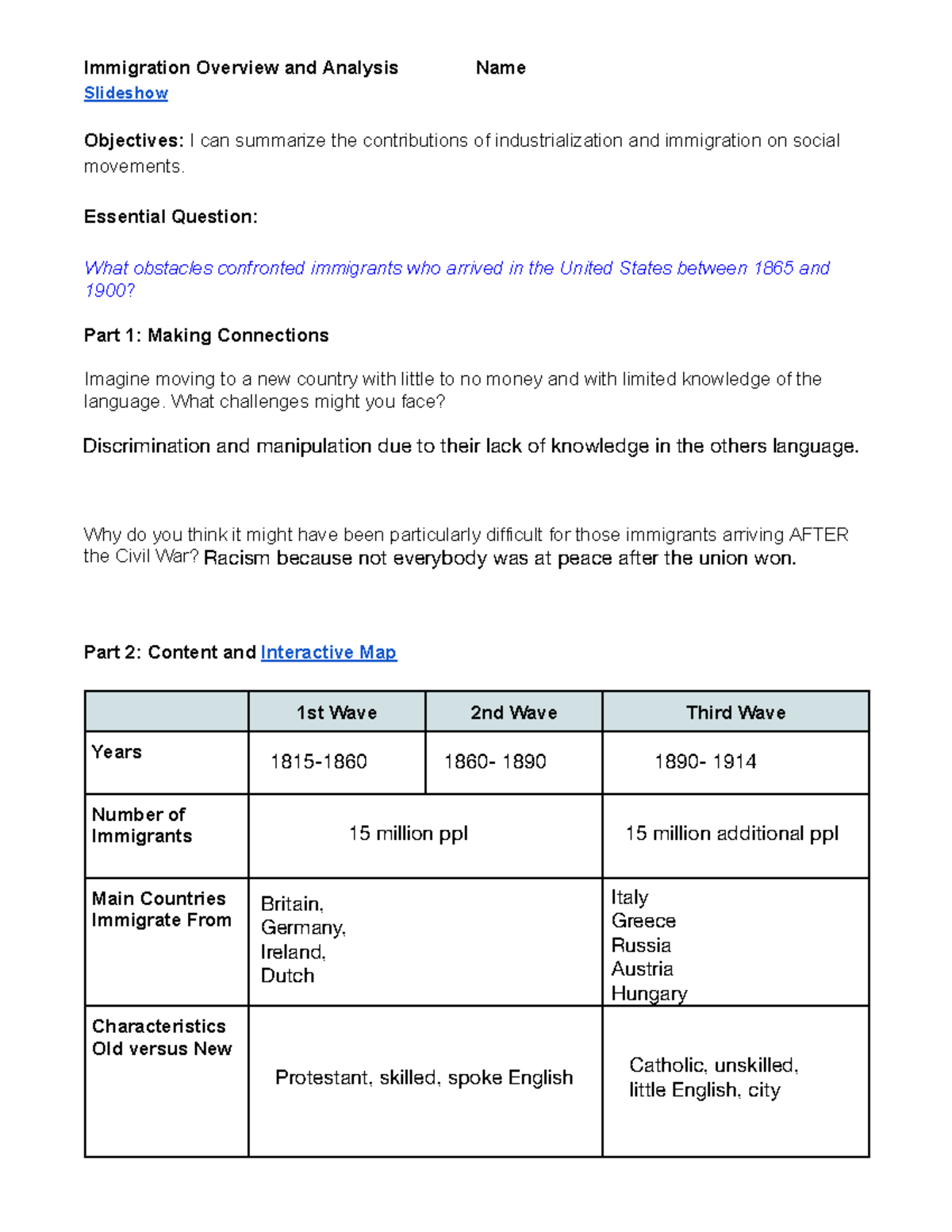 Immigration+Overview+and+Analysis 2 - Immigration Overview and Analysis ...