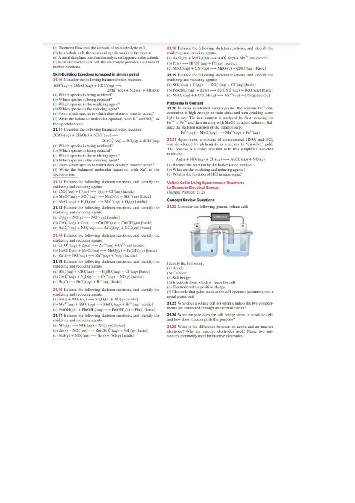 Chp 21 - end of chapter questions - CHM135 - Studocu