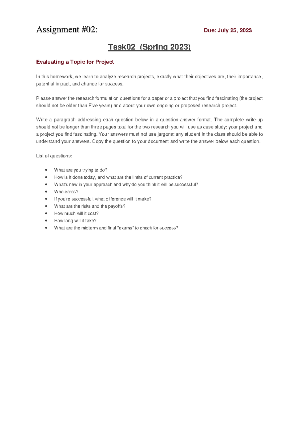 Task#02 - CG LAB TASK2 - Assignment #02: Due: July 25, 2023 Task02 ...