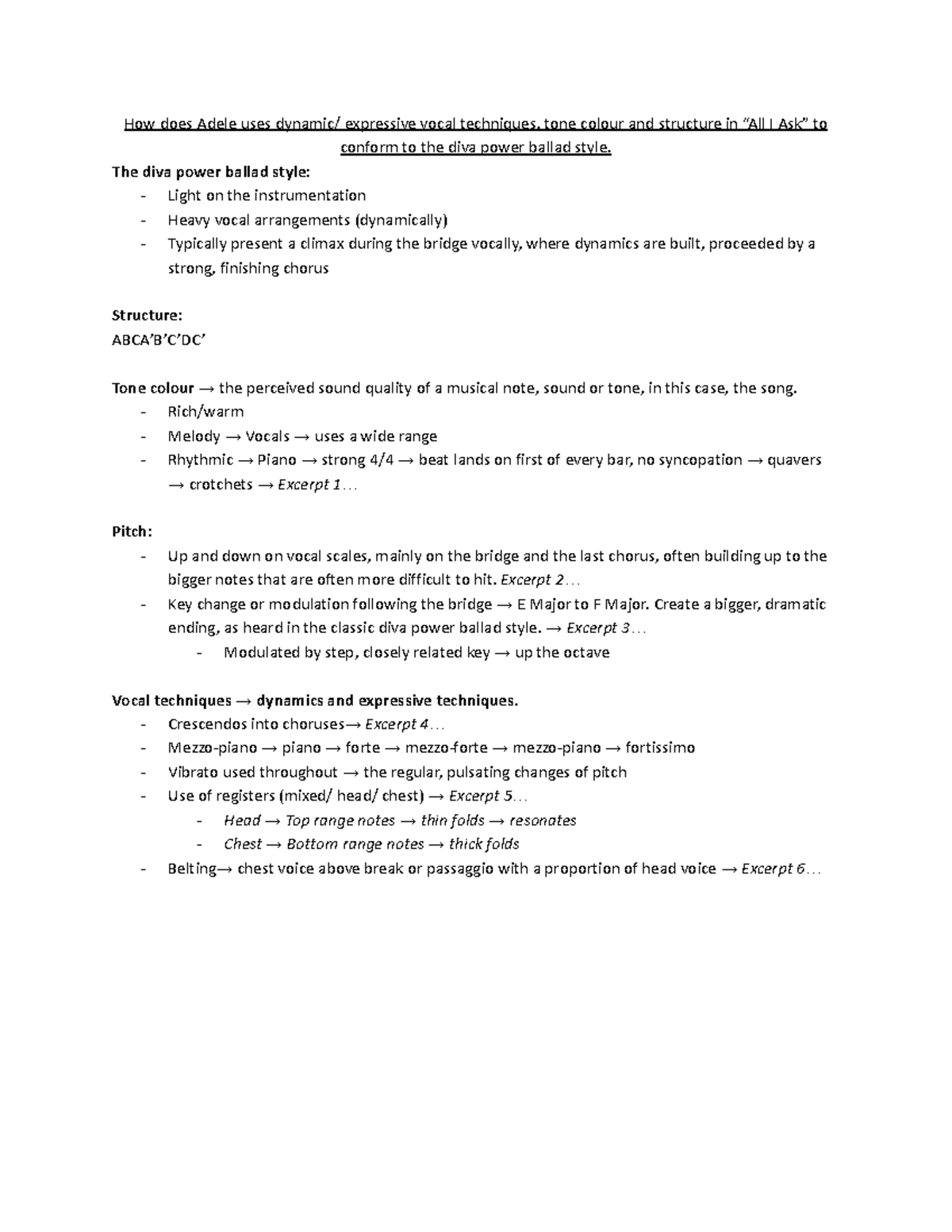 T2 Music - Viva Voce - Viva voce practice - Studocu