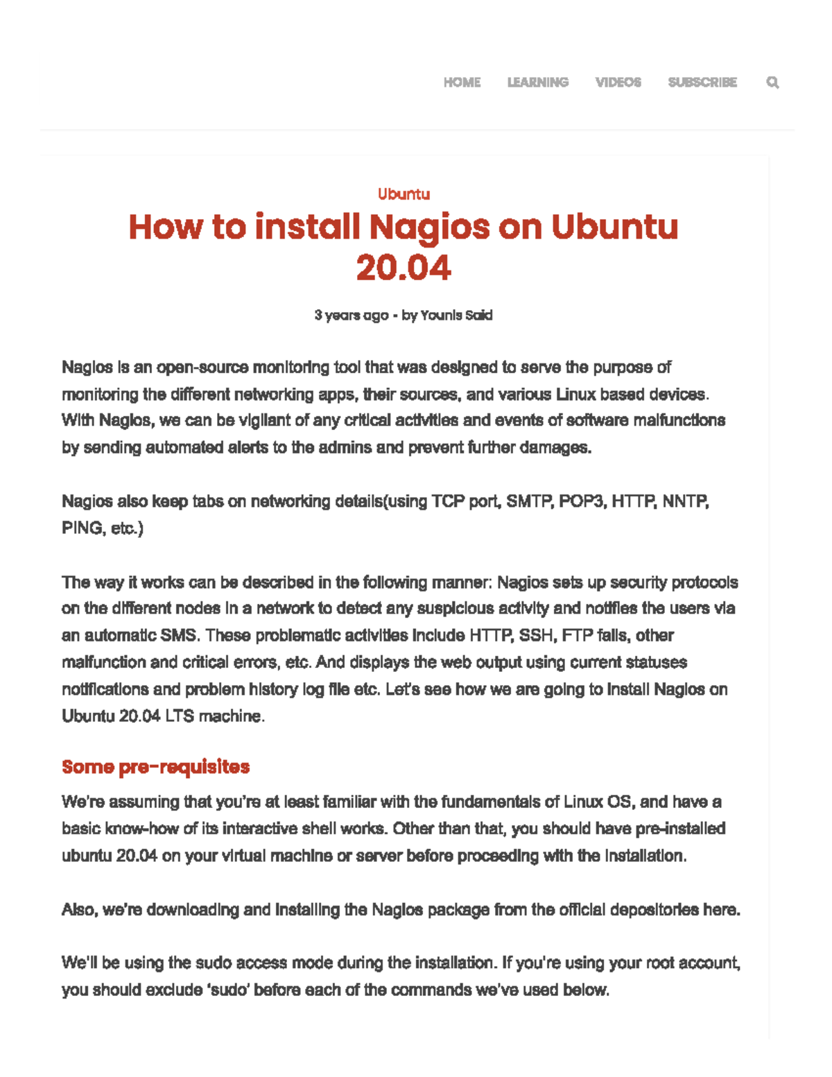 Nagios installation - Bachelors of computer application - Studocu