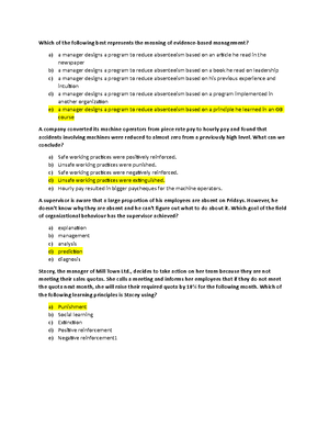 Situational Leadership Questionnaire - 116 LEADERSHIP THEORY AND ...