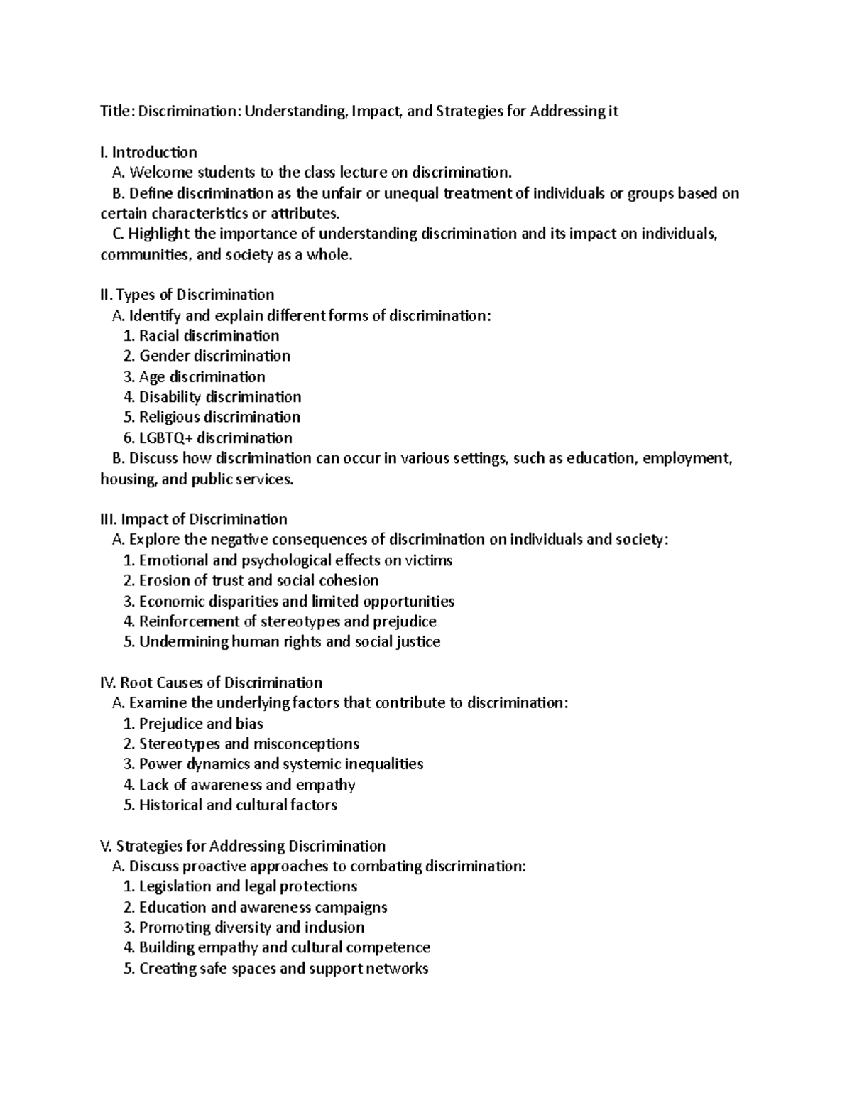 Title- Discrimination- Understanding, Impact, and Strategies for ...