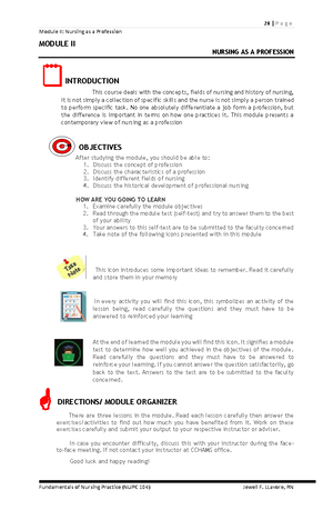 Rlemodule 1 Gloving - ........ - CONTINUATION RLE-MODULE Lesson 3: Gloving Medical Gloves A ...