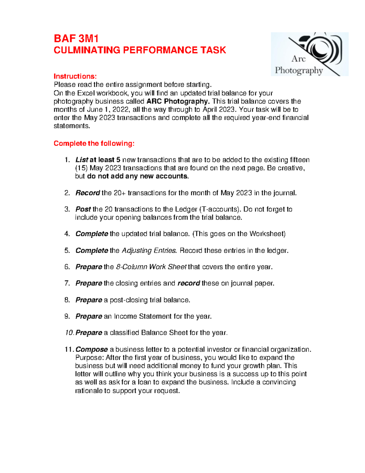 BAF 3M1 CPT - 2023 June ARC Photography - BAF 3M CULMINATING ...