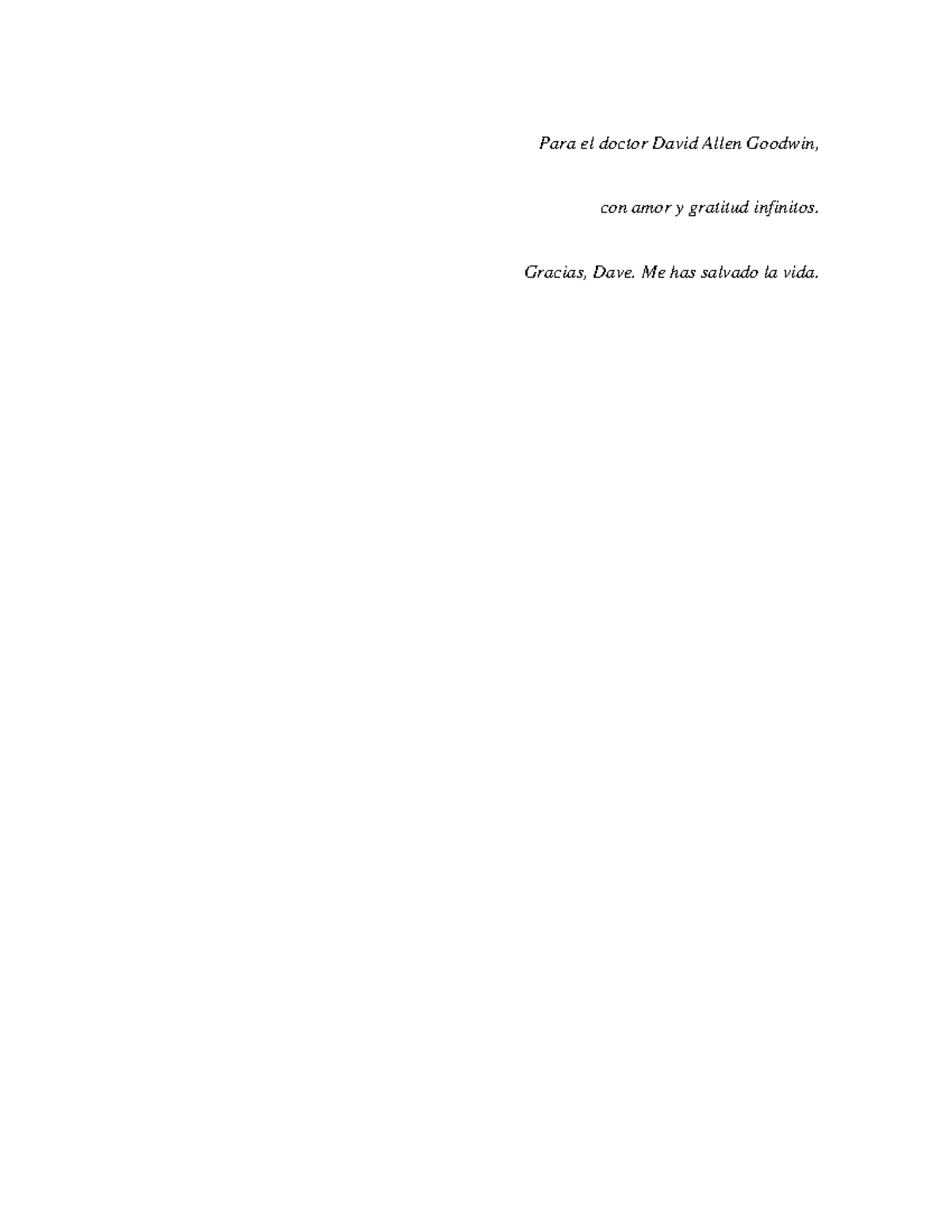 Crossfire 1 - libro - Para el doctor David Allen Goodwin, con amor y ...