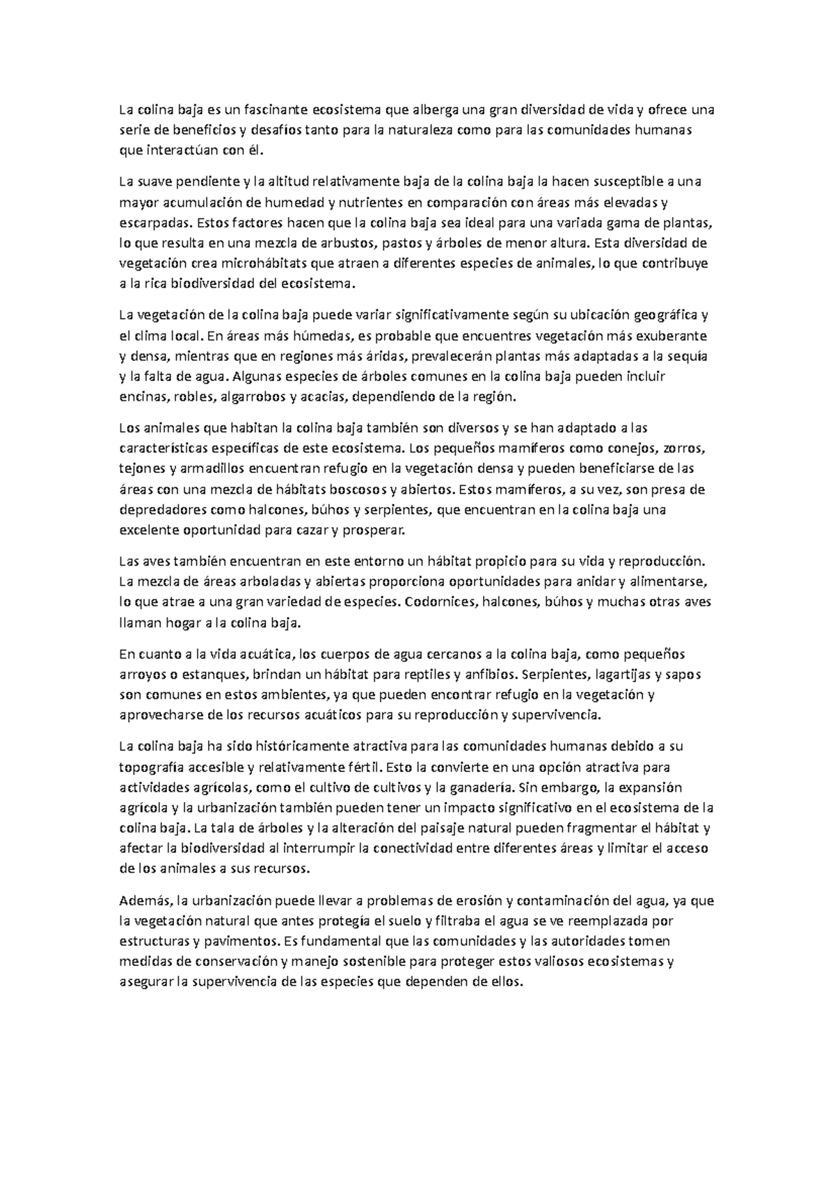 La colina baja - eso lo que vez, caumsa - La colina baja es un ...