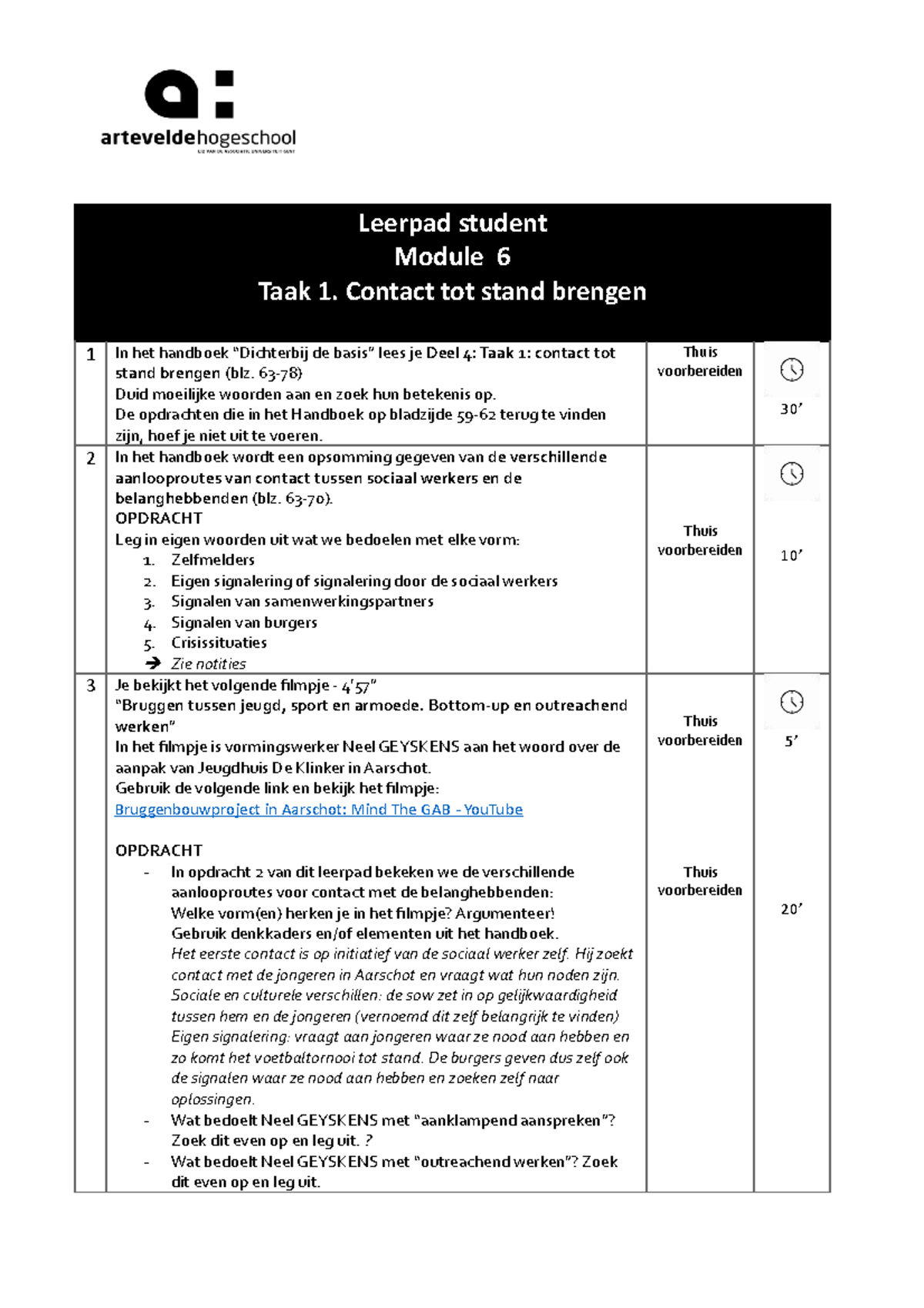 IBV leerpad module 6-2 - eigen oplossingen en verbeteringen opdracht - Leerpad student Module 6 ...