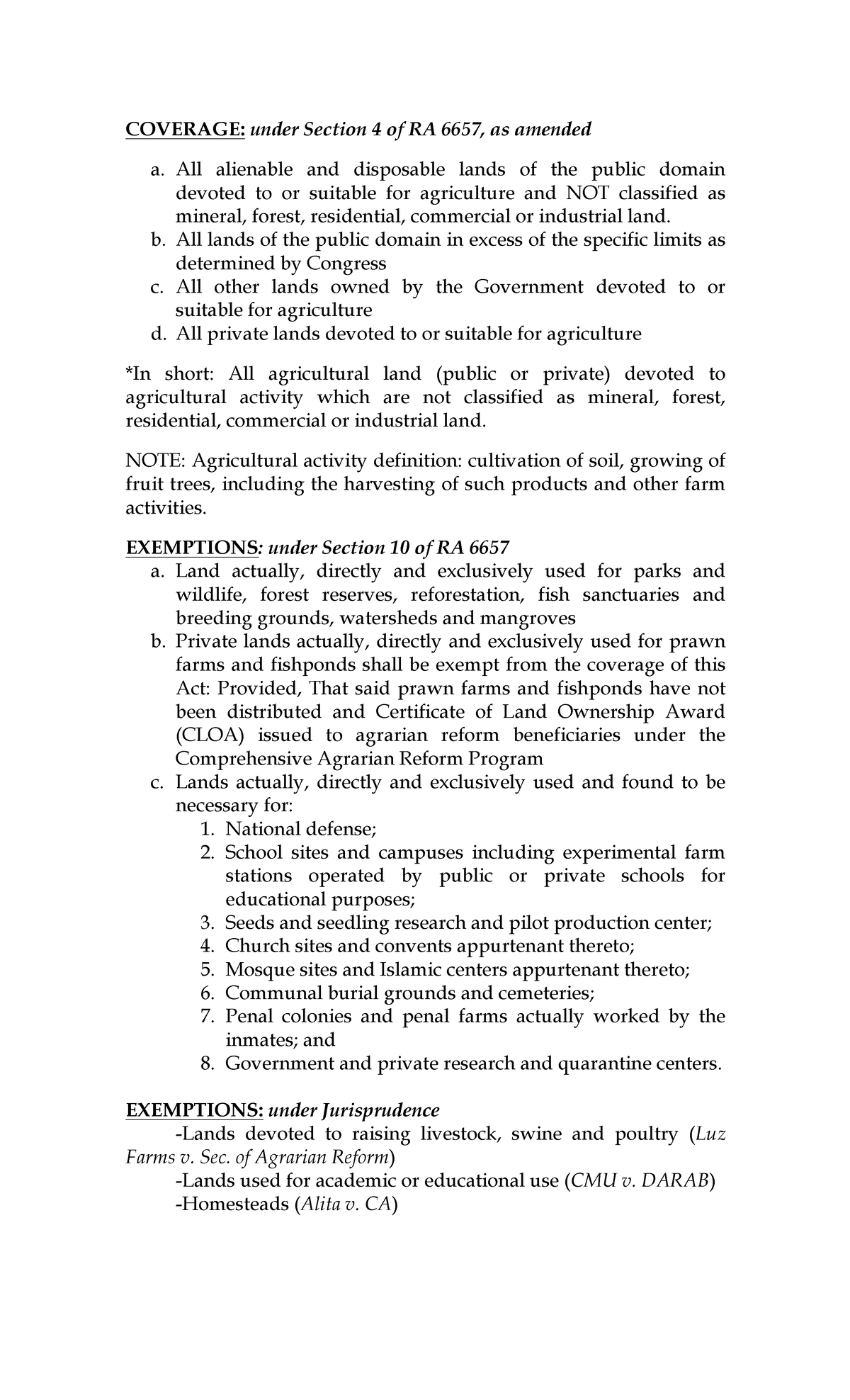 For-Infographic - Notes for Property - COVERAGE: under Section 4 of RA ...