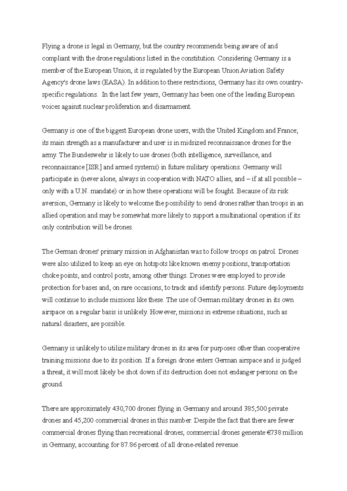 Caucus Moderado Naciones Unidas. tema de la no proliferación de drones ...