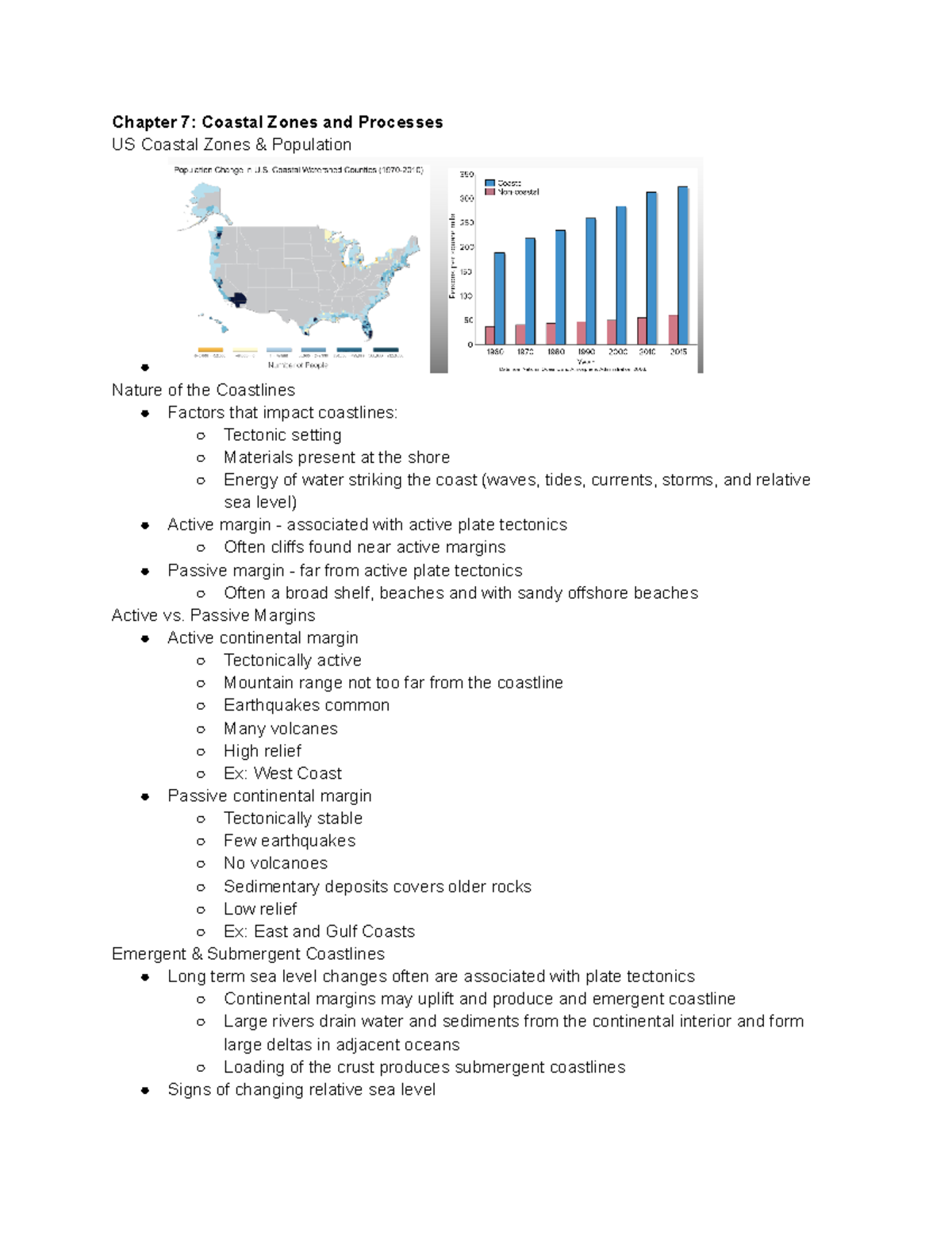 GEO 100 G Chapter 7 - Professor Jason Padgett. - Chapter 7: Coastal ...