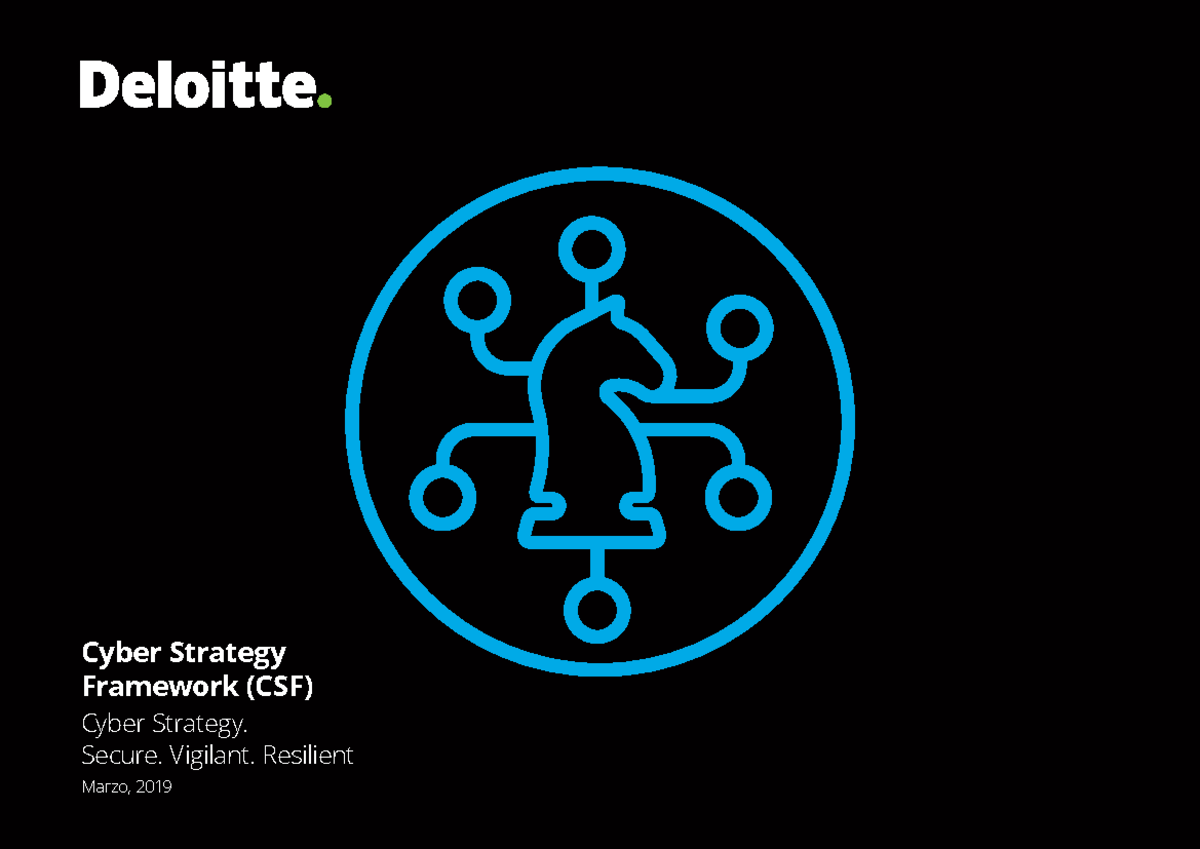 Deloitte ES RA Cyber Strategy Framework - Framework (CSF) Cyber ...