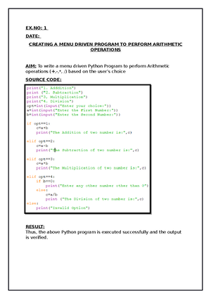Class 12 CS Practical Exercises 2022-2023 ( Updated) - COMPUTER SCIENCE PRACTICAL EXERCISES 2022 ...