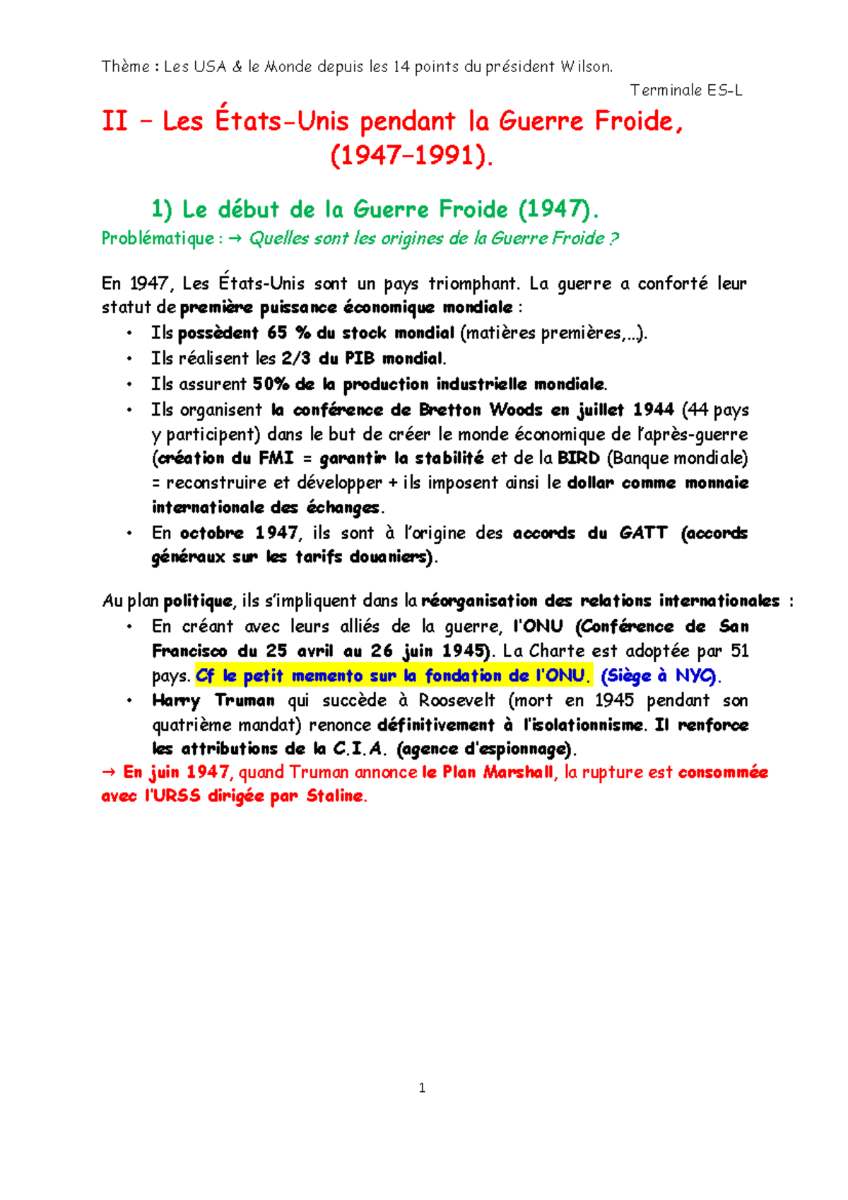 Séquence 12, 2ème partie-converti - Terminale ES-L II – Les États-Unis ...