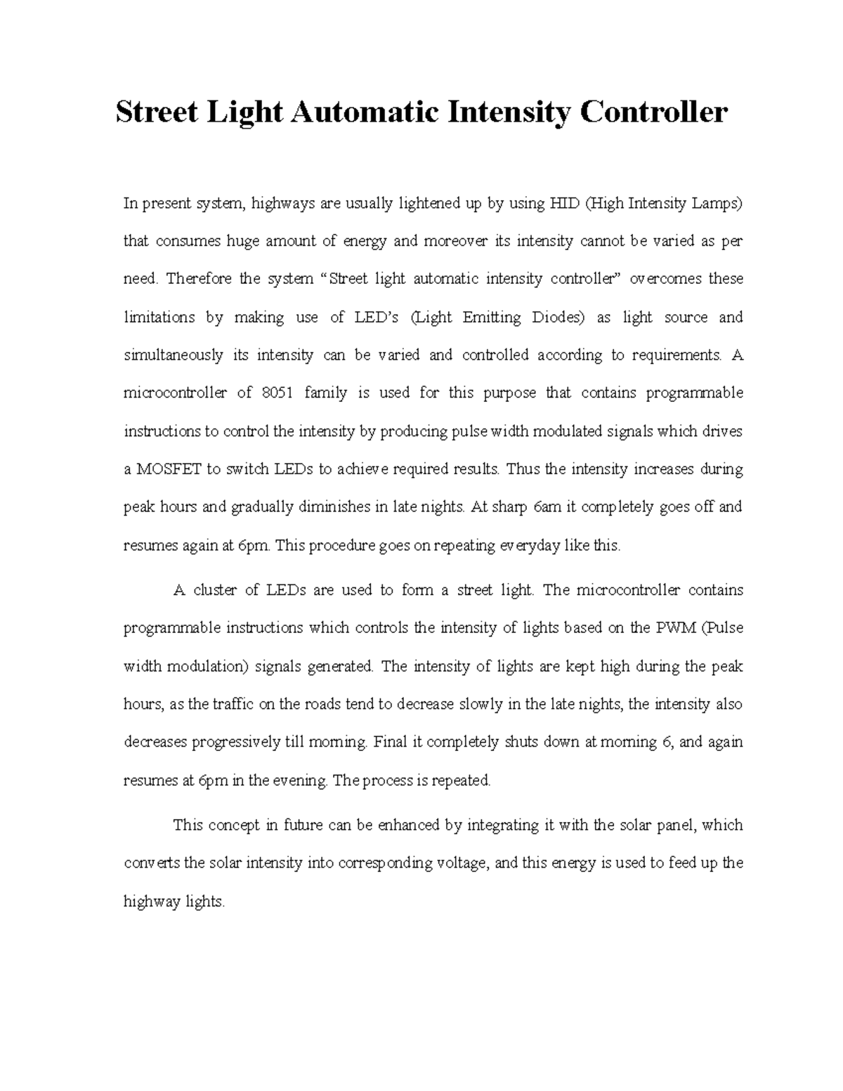 N009 - Explains electronic components - Street Light Automatic ...