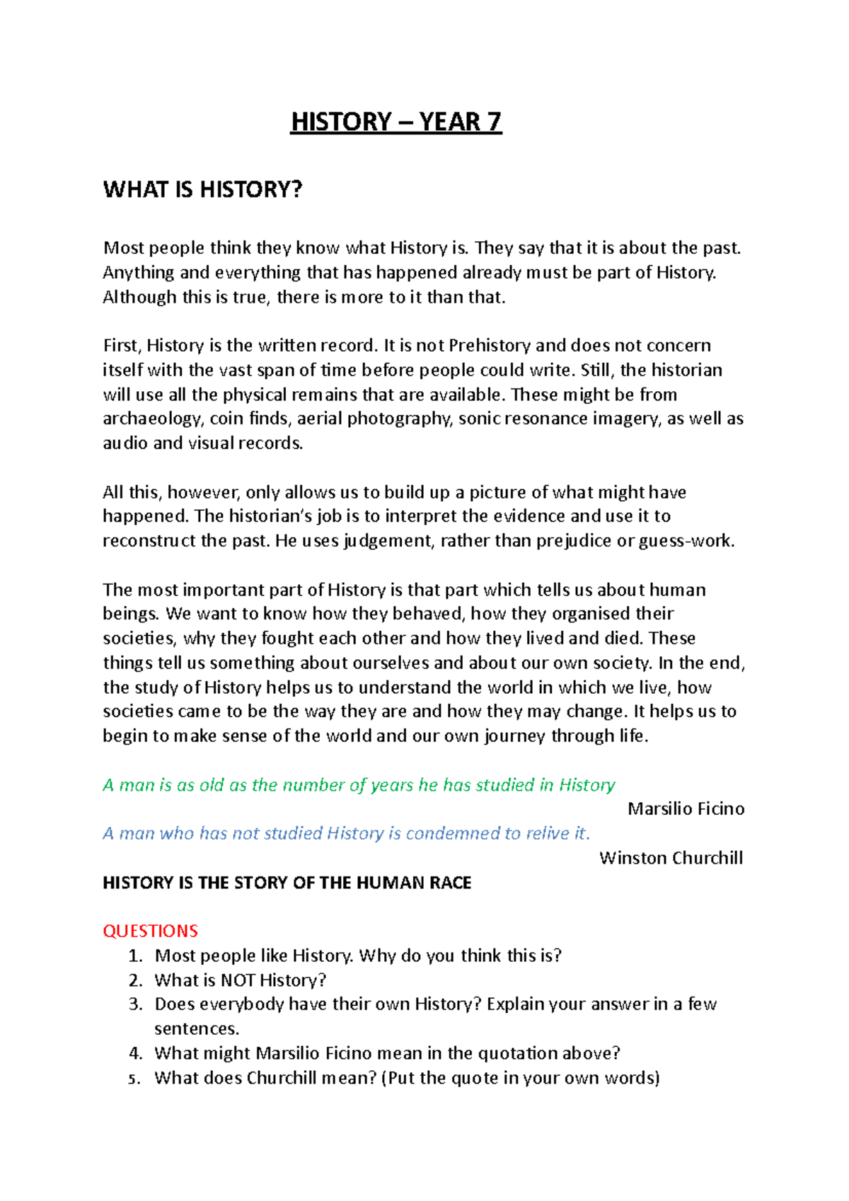 Year 7 History - The BOSH soldiers are back at it again - HISTORY ...