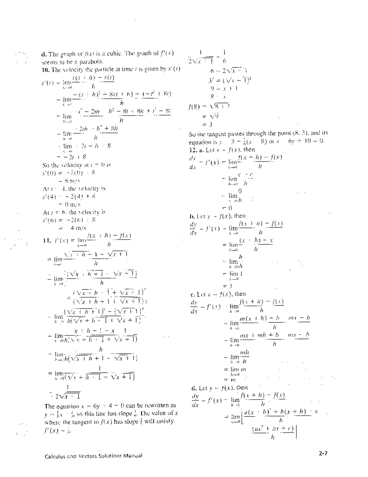 MCV4U Chapter 2 solutions-7 - Studocu