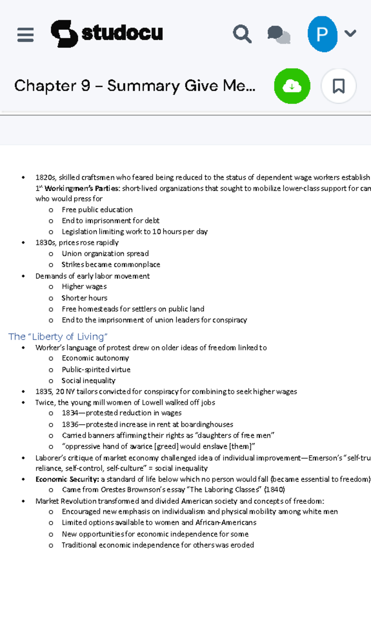 Chapter 9 - Summary Give Me Liberty an American History - Chapter 9 The ...