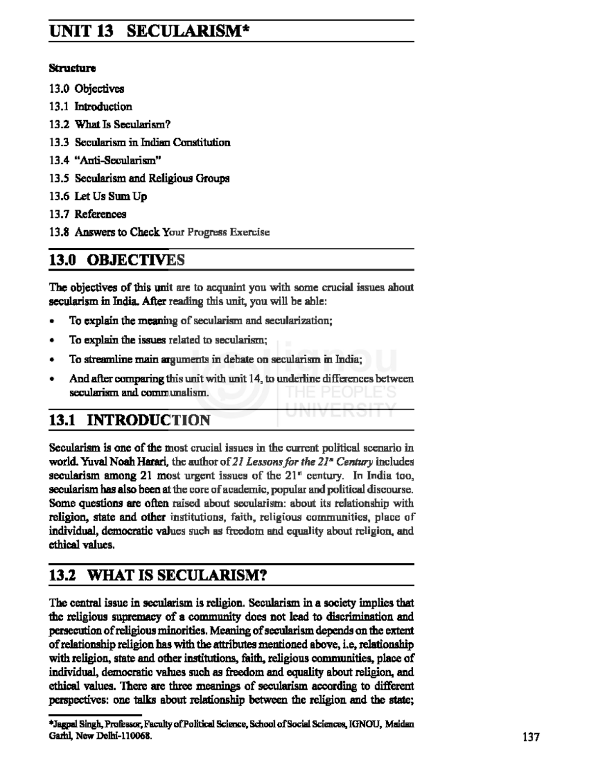 Unit-13 241022 230911 - Good - UNIT 13 Structure 13 Objectives 13 Introduction 13 What Is - Studocu