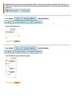 6.8 Indeterminant Forms and L'Hospital's Rule - Math 152, section 4, Spring 2023 Web Assign ...