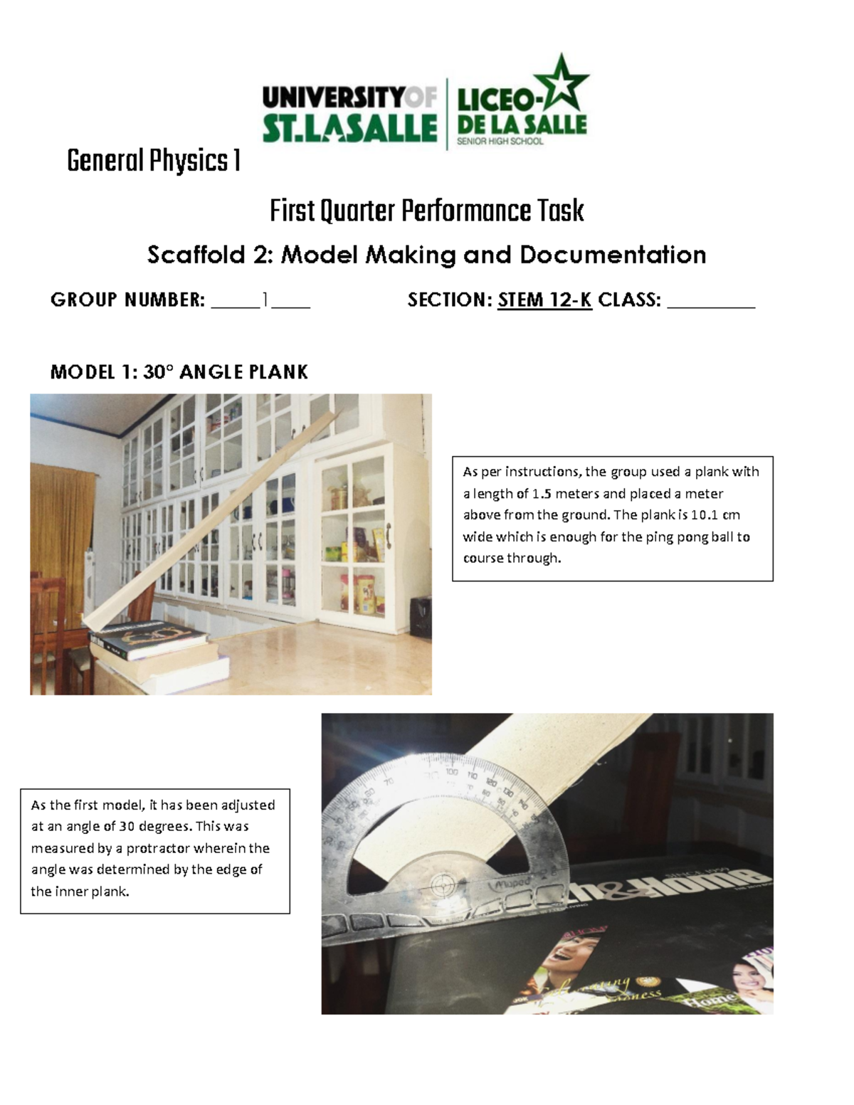 General Physics 1 Scaffold 2 Group 1 - General Physics 1 First Quarter ...