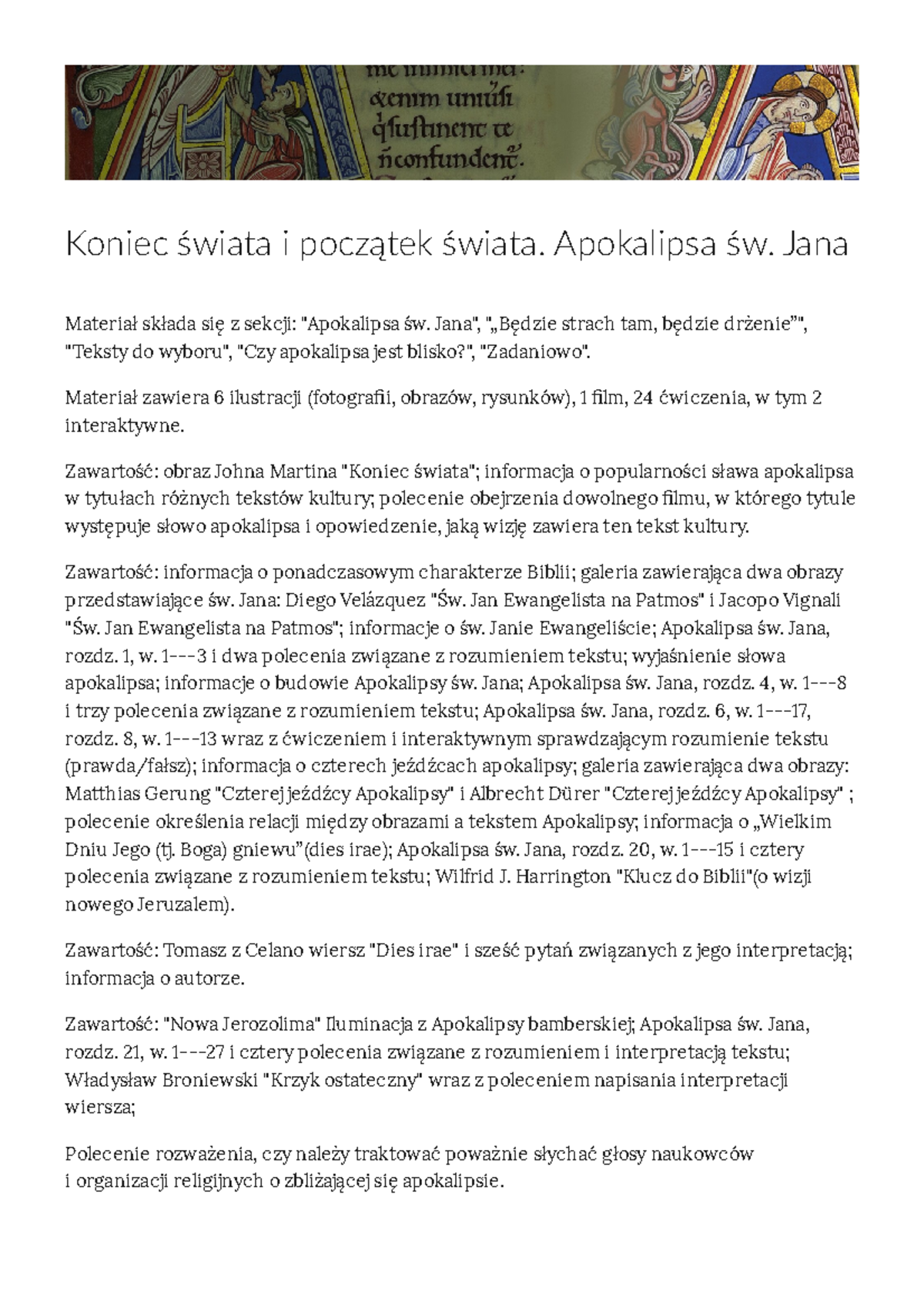 Apokalipsa - geogragia - Koniec świata i początek świata. Apokalipsa św ...