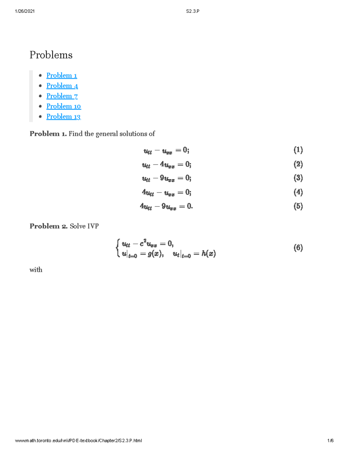 S2 - This is the Chapter 3 exercises. - Problems Problem 1 Problem 4 ...