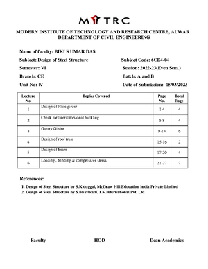 PDS Attachment - BS Social Work. - CONTINUATION VII. LEARNING AND ...