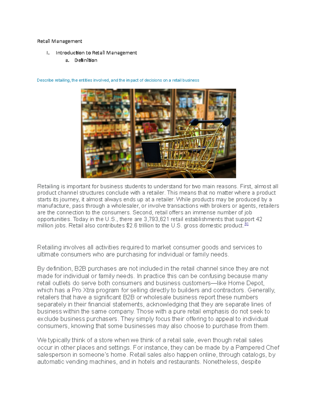 Demo 1 - demo - Retail Management I. Introduction to Retail Management ...