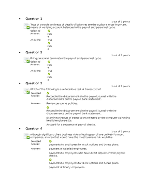 Chapter 18 Questions and answers - Question 1 1 out of 1 points The ...