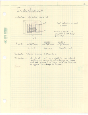 Summary Capacitors-Inductors - Useful Summary (Passive sing convention ...