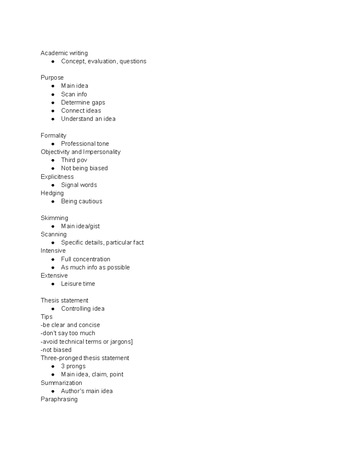 Eapp review - Summary Senior High School - Academic writing Concept ...
