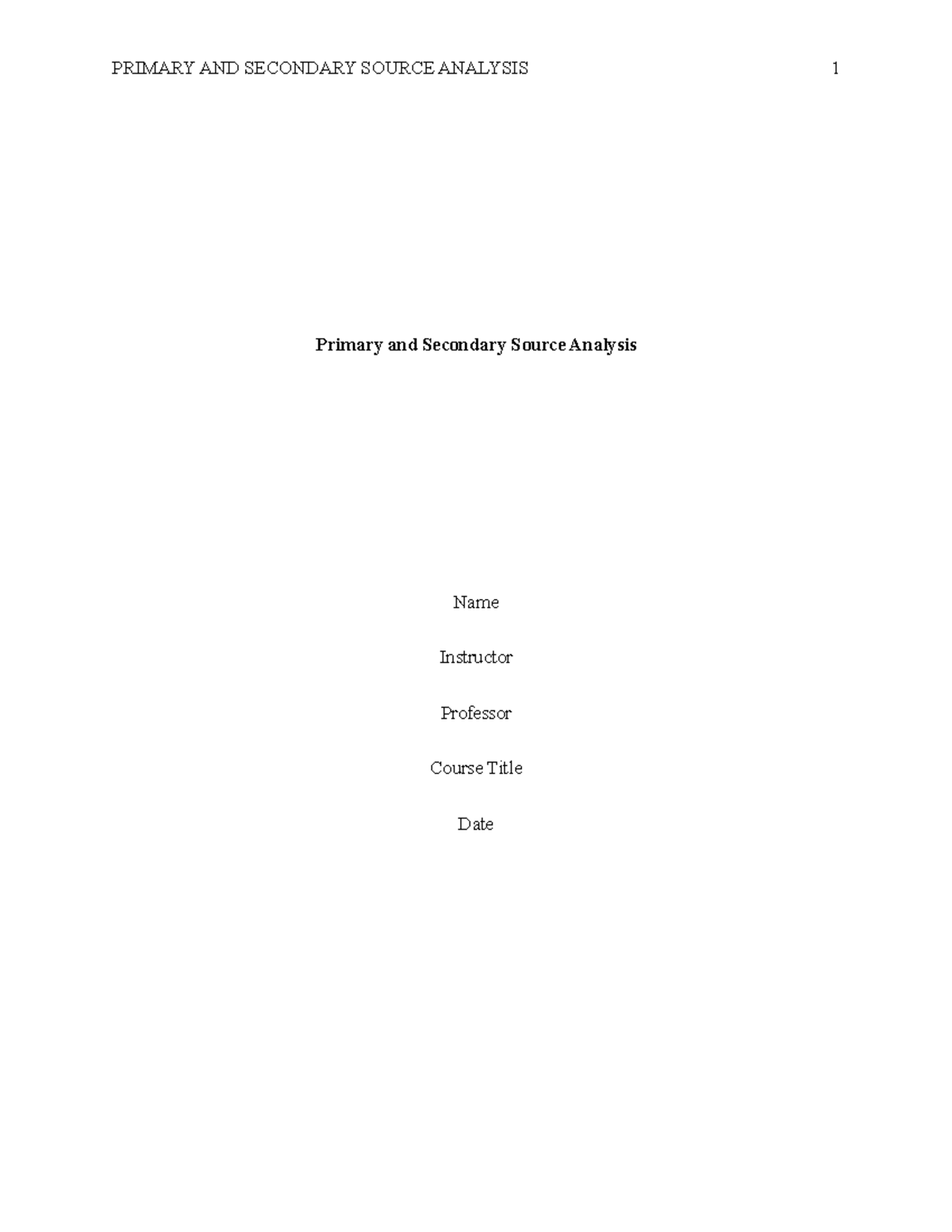 82705247 Primary and Secondary Source Analysis - PRIMARY AND SECONDARY ...