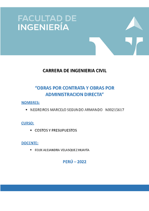 Mapa conceptual resumen - ¿Qué es? Se divide en: Introducción a Ing. Civil Rama de la ingeniería ...
