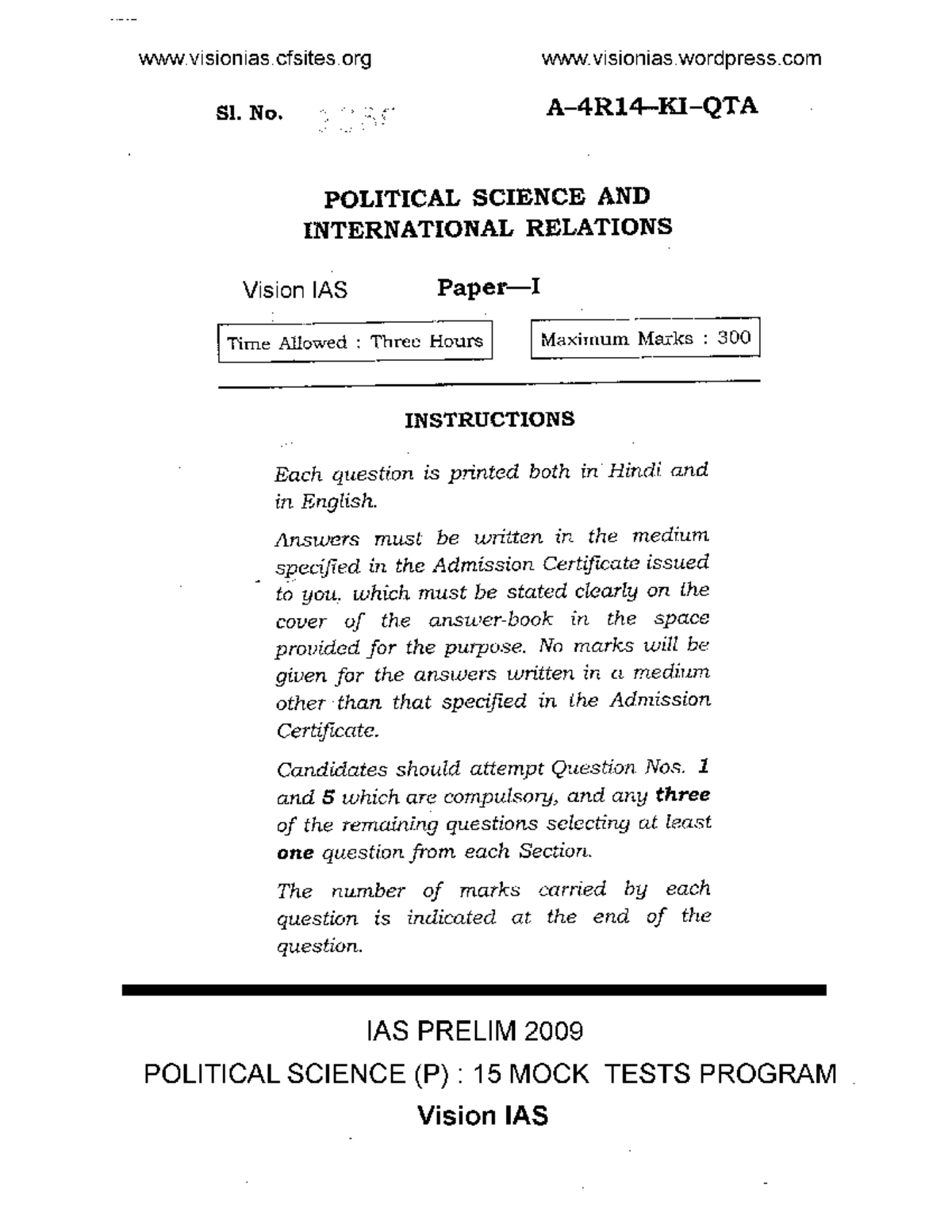 Poltical science ias main paper i - Bachelor of Arts - Studocu