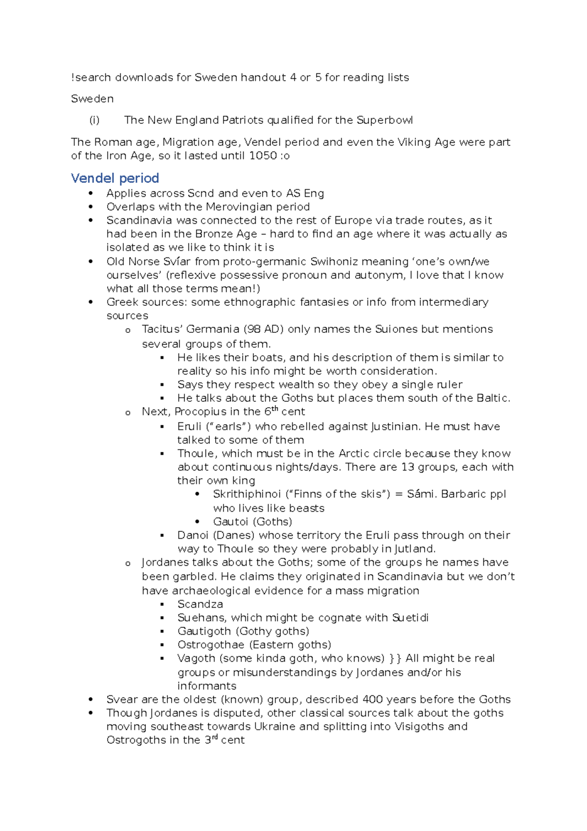 Sweden - Lecture notes 1-8 - !search downloads for Sweden handout 4 or ...