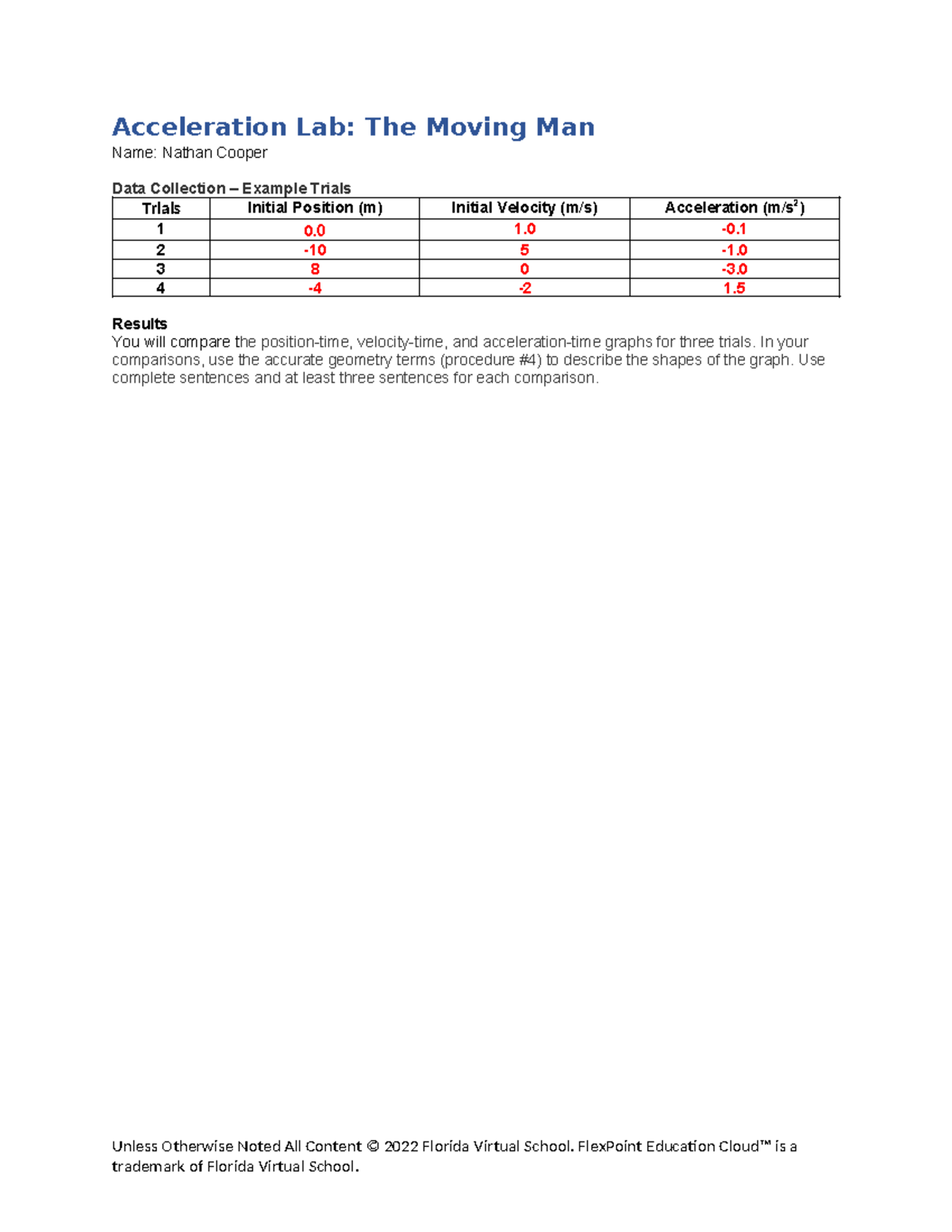 Worksheet 02 03b - assignment no 4 - Acceleration Lab: The Moving Man ...