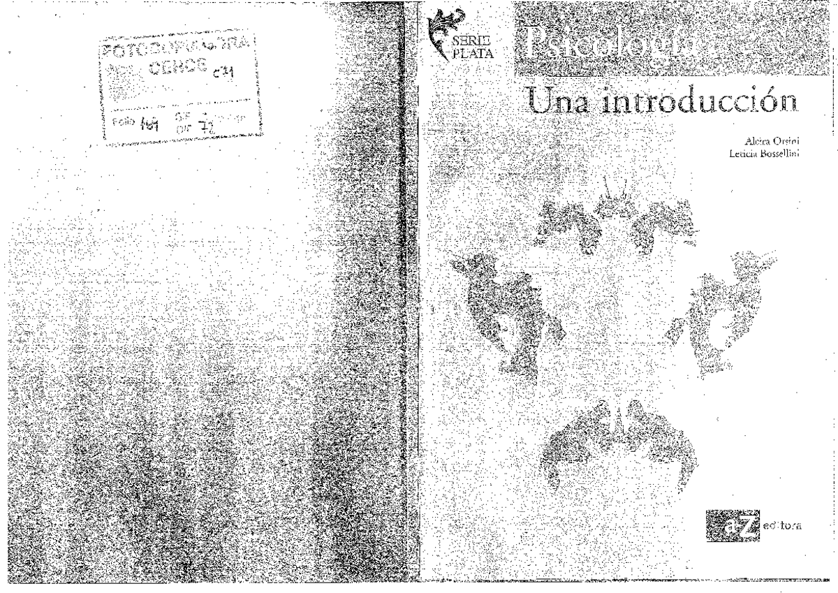 Psicologia UNA Introduccion Orsini - Bossellini (1) (1) - Introducción a la Psicología - Studocu