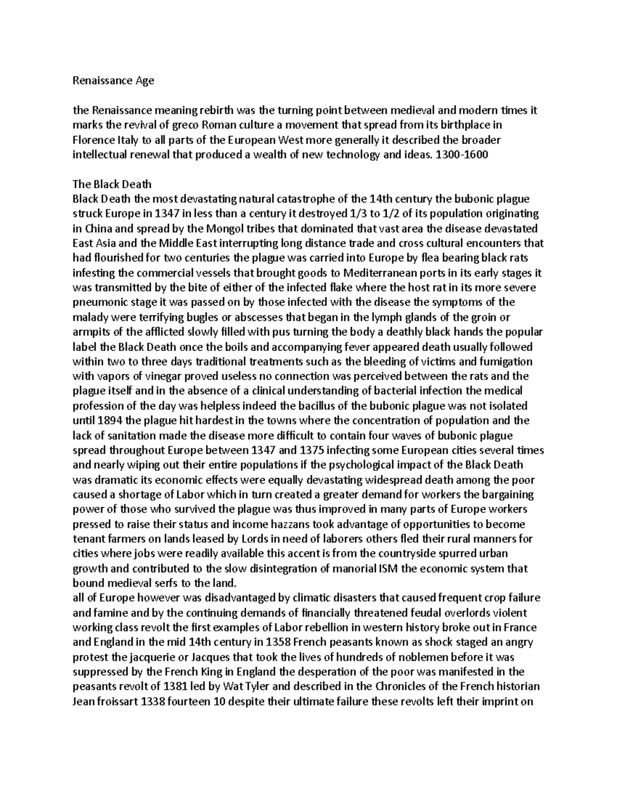 Renaissance Age Module - Renaissance Age the Renaissance meaning ...