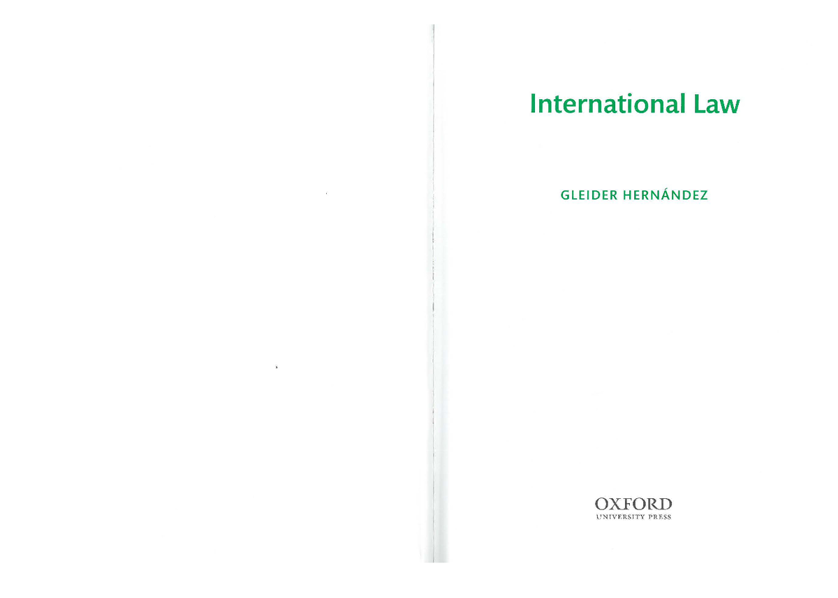 74450943 - xxnccncn - International Law GLEIDER HERNANDEZ OXFORD ...