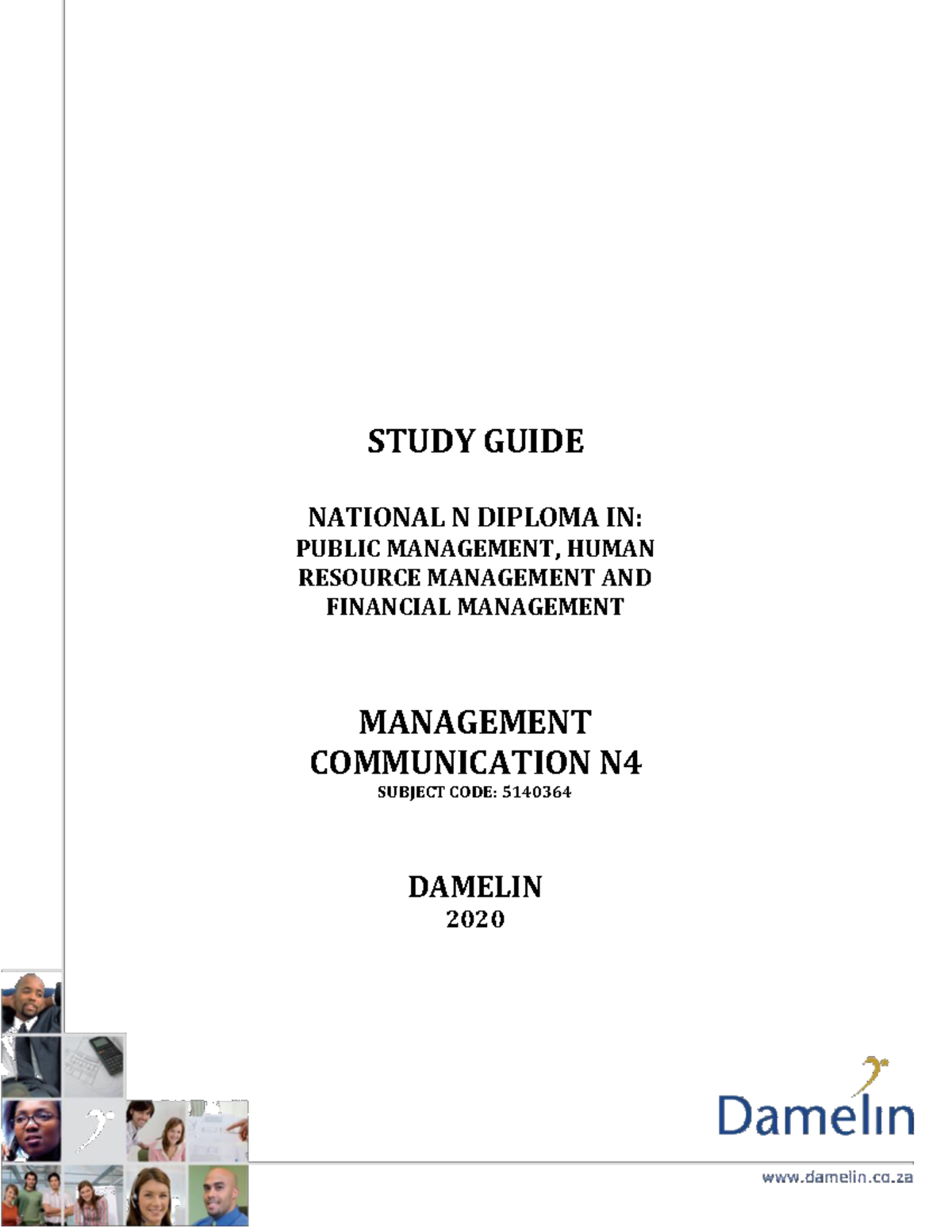 Management Communication N4 Study Guide S1 - STUDY GUIDE NATIONAL N ...