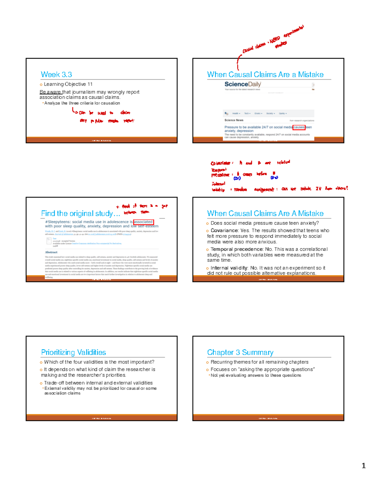 PSYC 2250 Week 3.3 Slides - 1 Week 3. o Learning Objective 11 Be aware ...