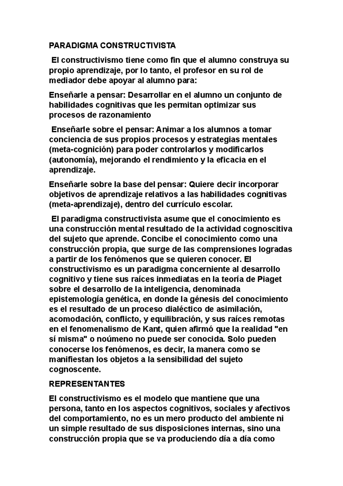 Paradigma Constructivista - PARADIGMA CONSTRUCTIVISTA El ...