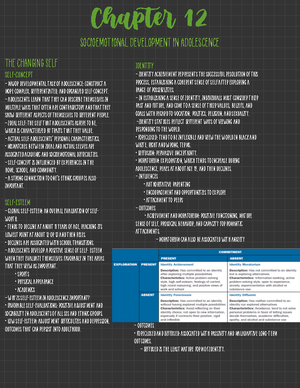 Lifespan Development Chapter 10 Lecture Notes - Chapter 10Chapter 10 ...