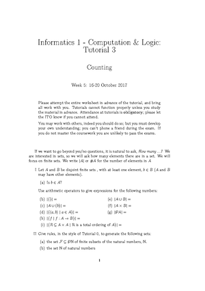 Ch 10. All Change - Informatics 1 Lecture 10 All Change Michael Fourman 1 A ∨ C ∨ ¬E A ∨ B ∨ D ¬ ...