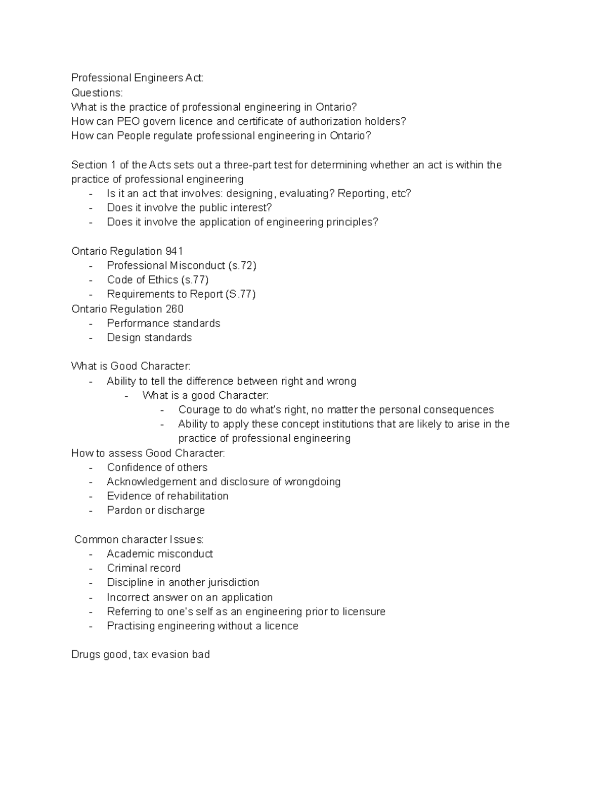 Engineering Disciplines 1 Lecture 1-3 Notes - Professional Engineers ...