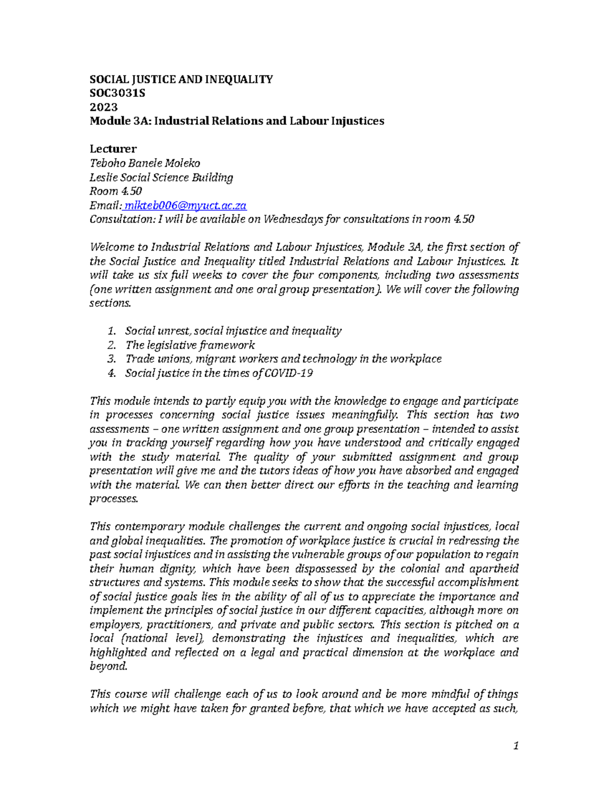 Extended+Course+Outline+SOC3031S+Industrial+Relations+and+Labour ...