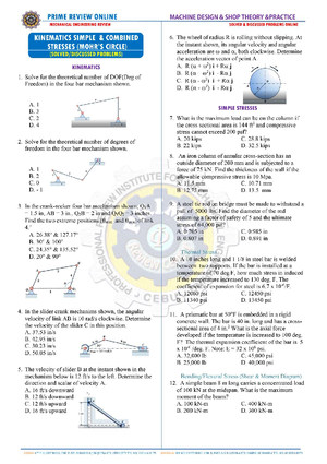 Module 24 page 4 - Review - PRIME REVIEW ONLINE MACHINE DESIGN SHOP ...