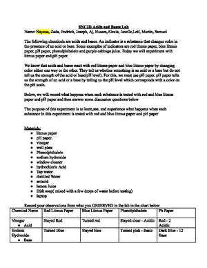 Grade 9 review - good luck - BIOL 110 - Studocu